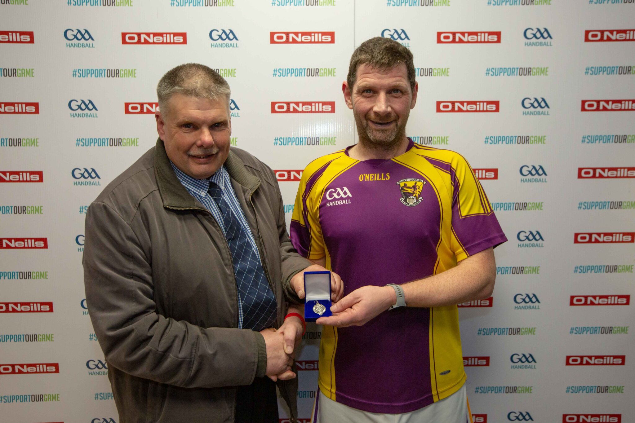 David Stanners MBS with Ricky Barron - Wexford GAA Handball